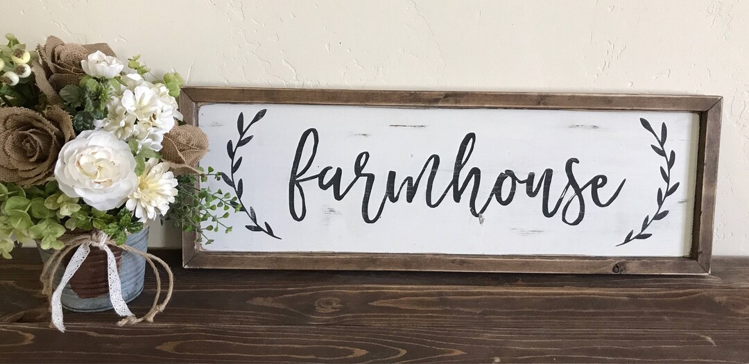 Farmhouse Sign | Fixer Upper Style | Farmhouse Decor | Shabby Chic - Etsy