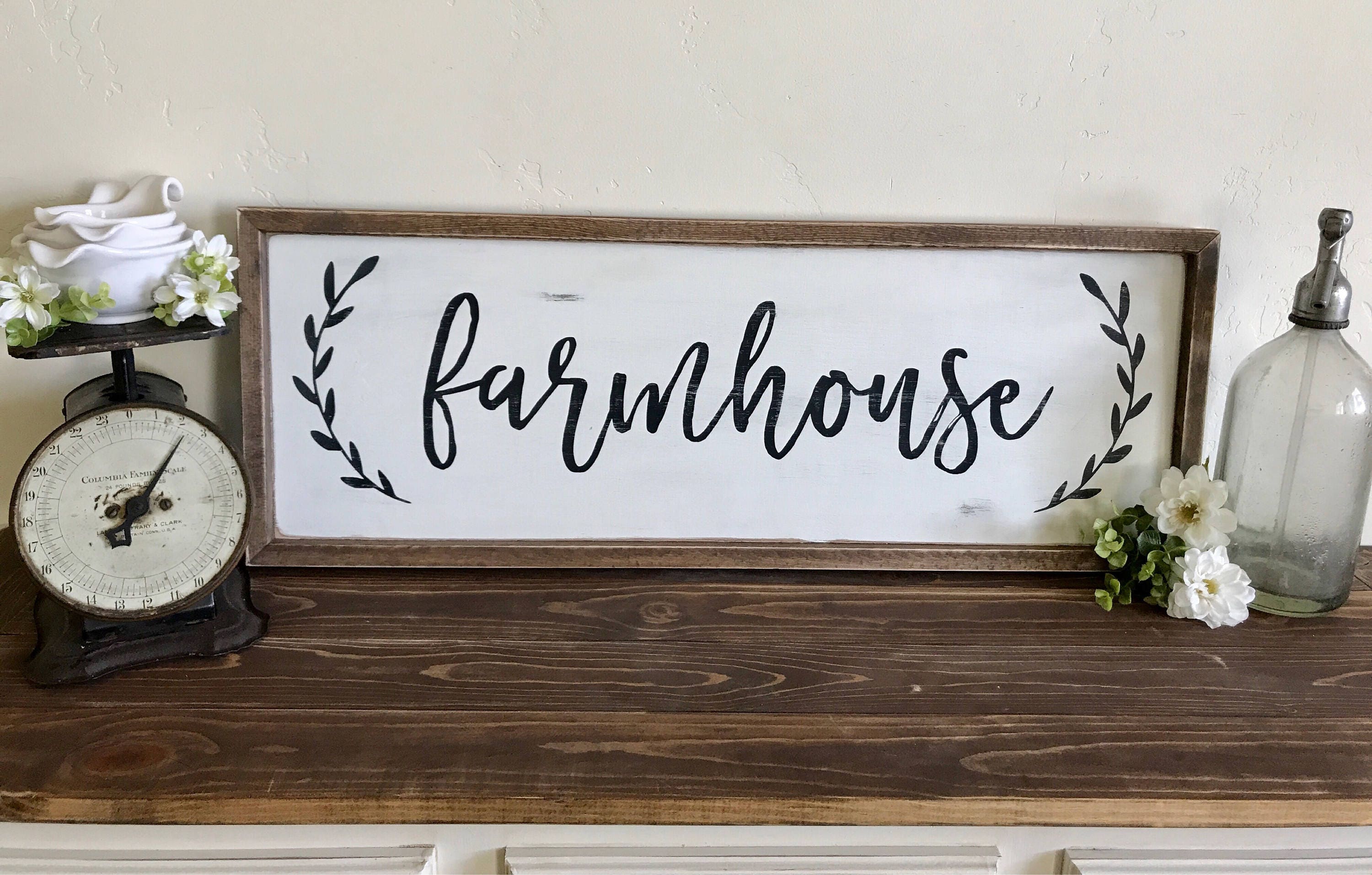 Large Farmhouse Sign Farmhouse Decor Fixer Upper Style | Etsy
