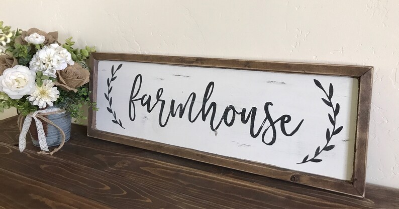 Farmhouse Sign Fixer Upper Style Farmhouse Decor Shabby Chic - Etsy