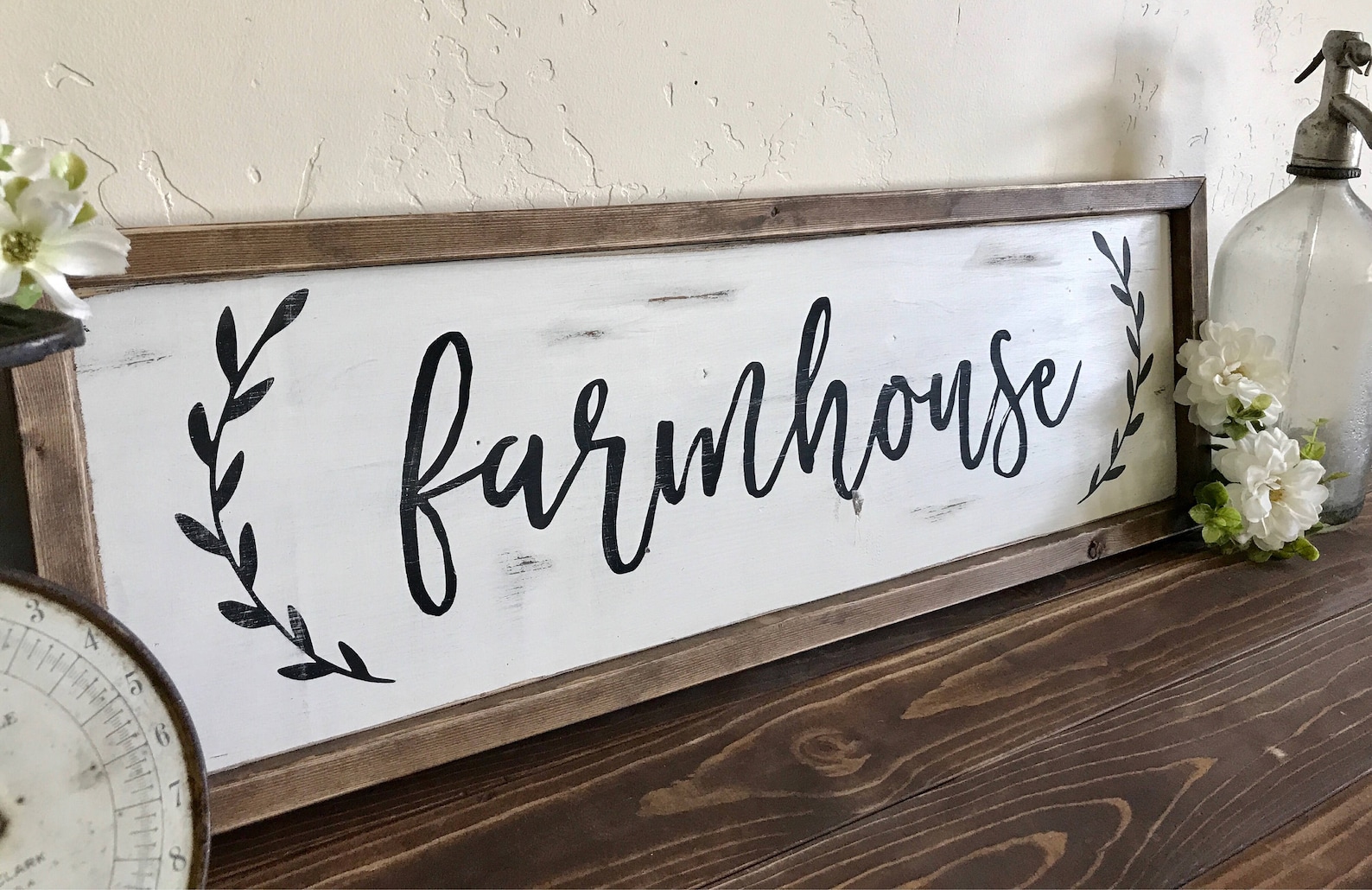 Farmhouse Sign | Fixer Upper Style | Farmhouse Decor | Shabby Chic - Etsy