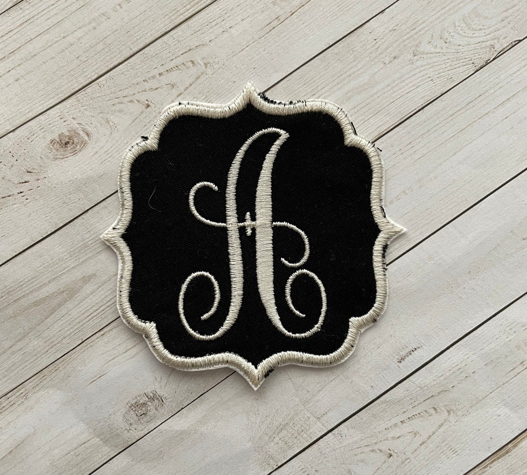 Initial Patch, Personalized Name Patch, Fabric Patch, Iron on Patch ...