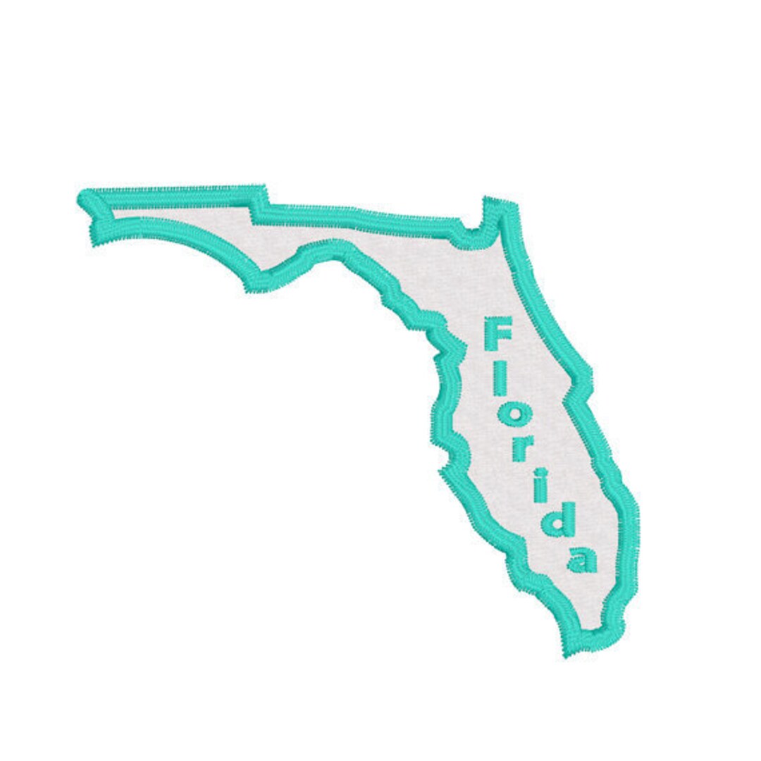 Embroidered Florida State Patch: Iron-on Applique - Etsy