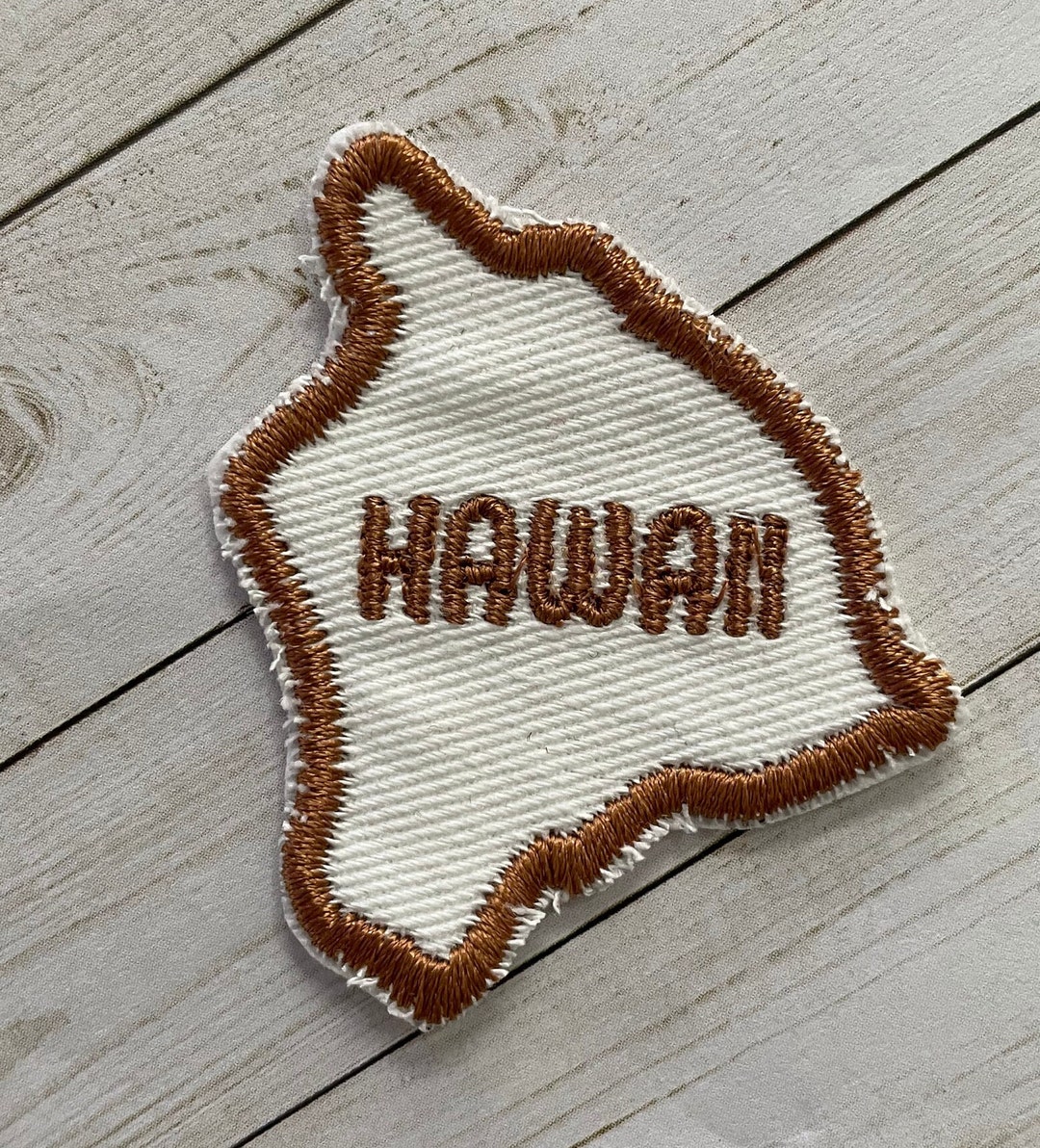 Hawaii Iron on Patch, Small Hawaii Patch, Embroidered Patch, Color ...