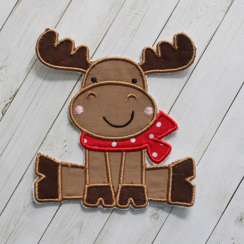 Moose Applique - Etsy