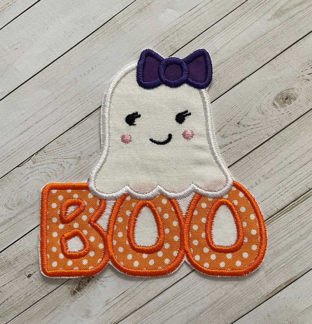 Ghost Patch, Girl Ghost Patch, Boo Patch, Halloween Patch, Halloween ...