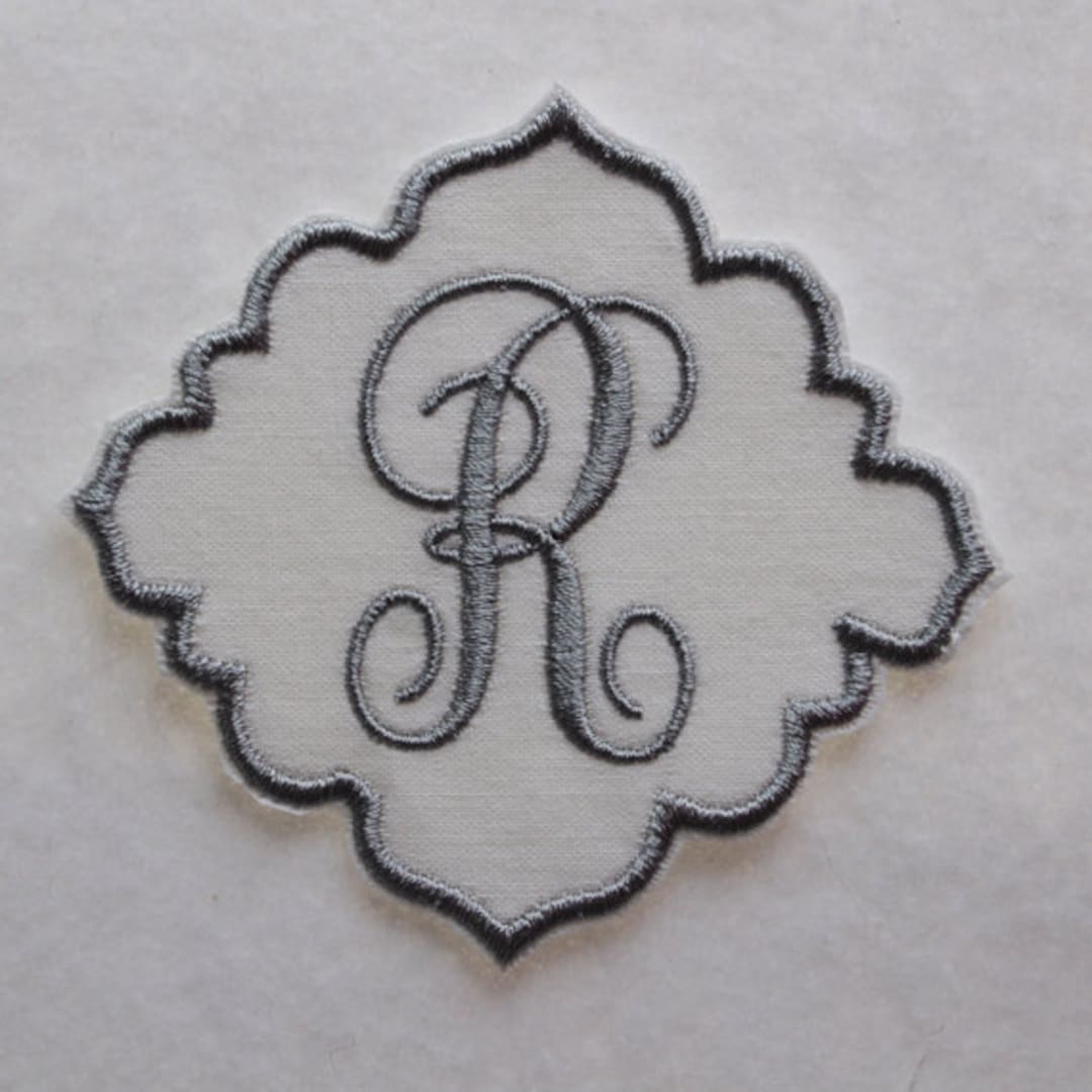 Initial Patch, Personalized Name Patch, Fabric Patch, Iron on Patch ...