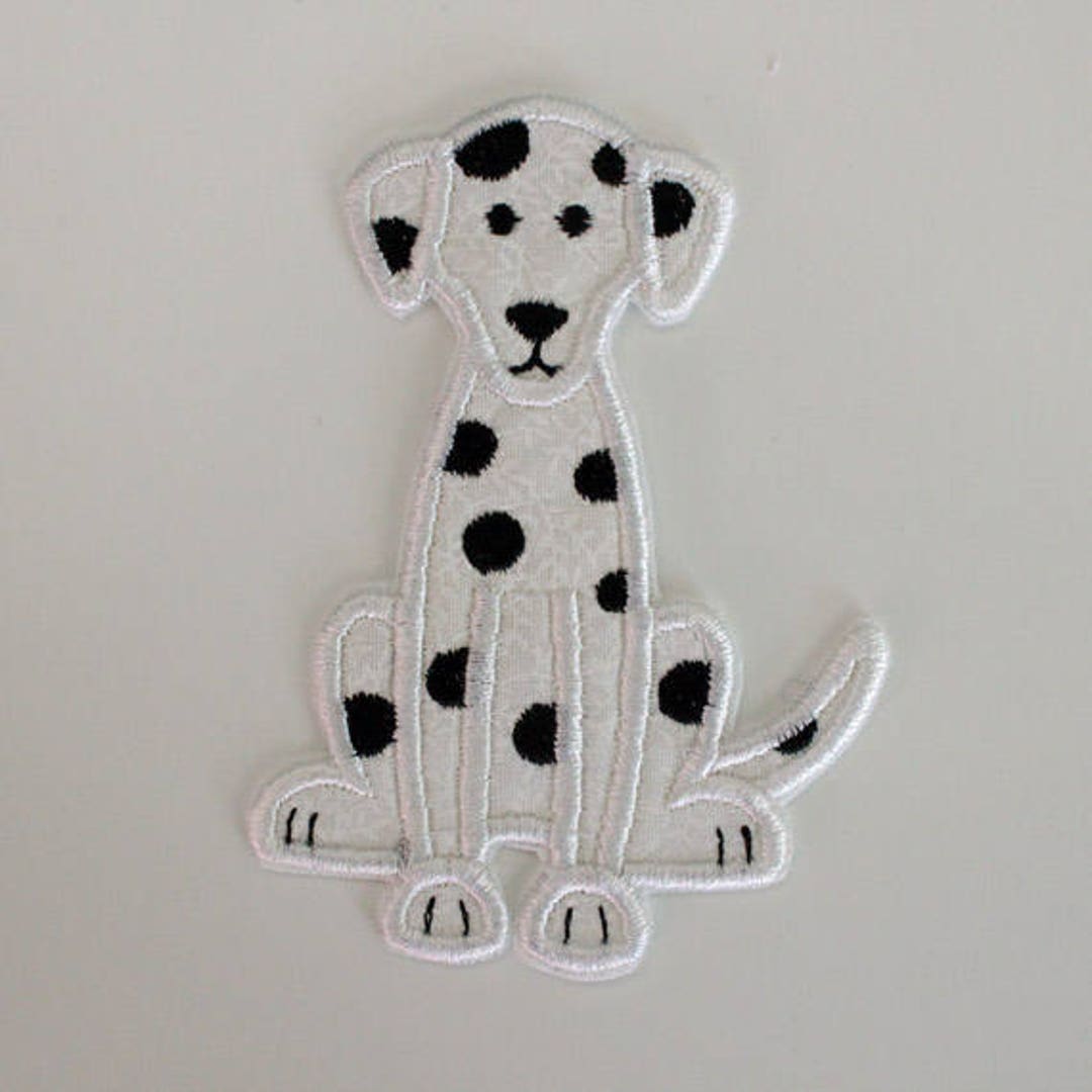 Dalmatian Iron on Patch, Dalmation Patch, Dog Patch, Dog Applique ...