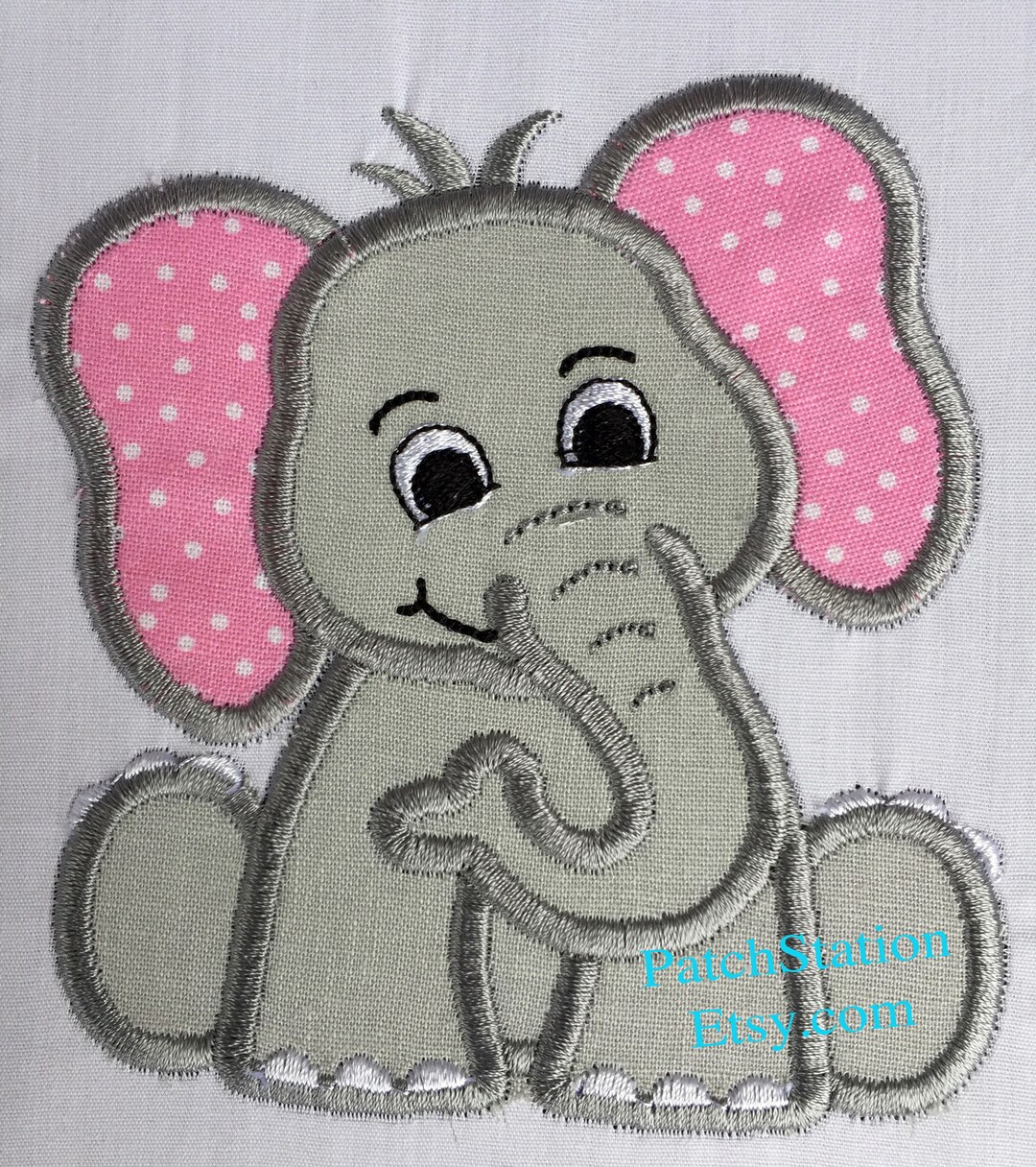 Elephant Patch, Elephant Applique, Embroidered Elephant, Iron on Patch ...