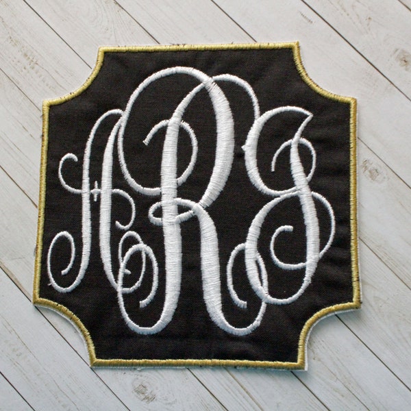 Monogram Patch - Etsy
