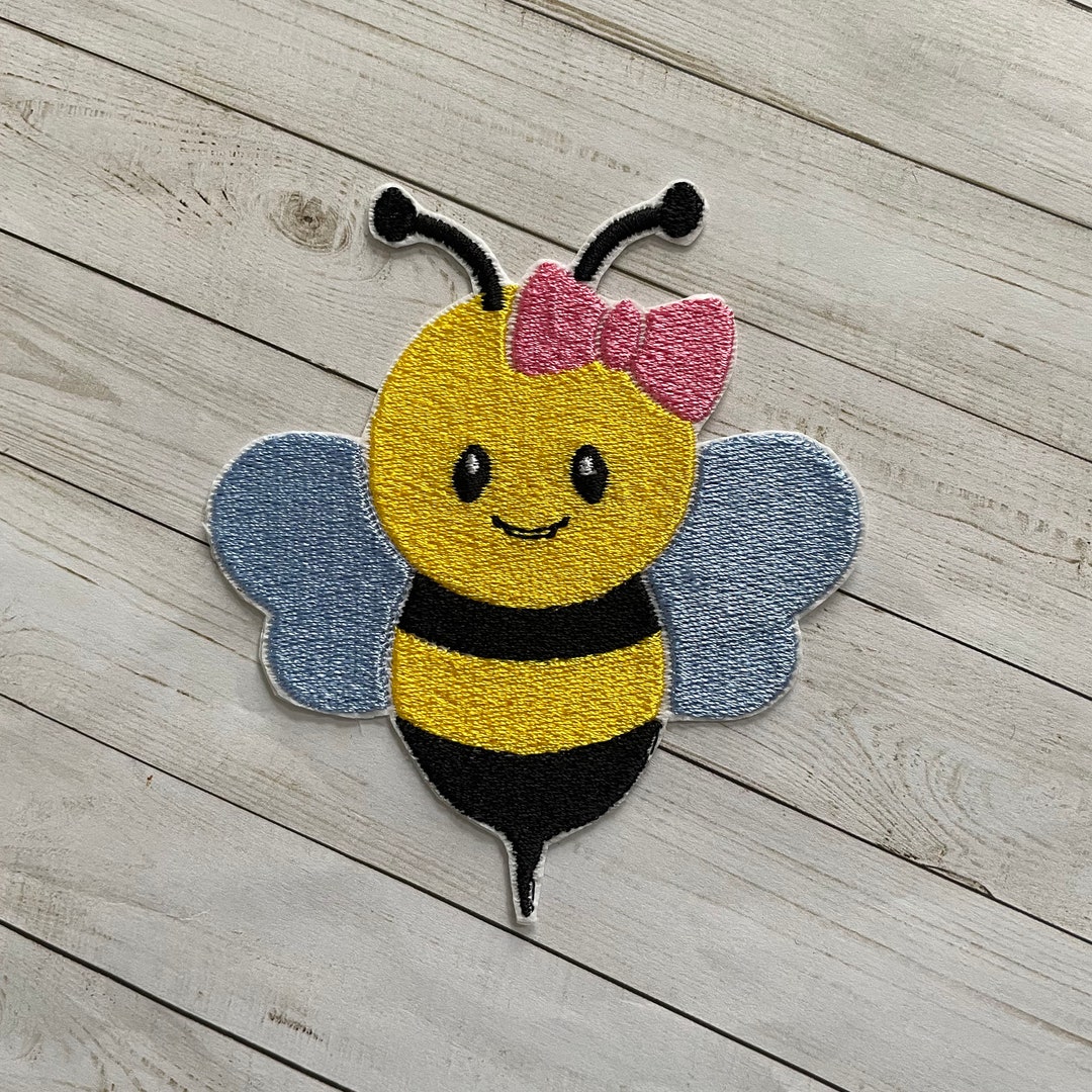 Busy Bumble Bee Embroidered Iron on Patch - Etsy