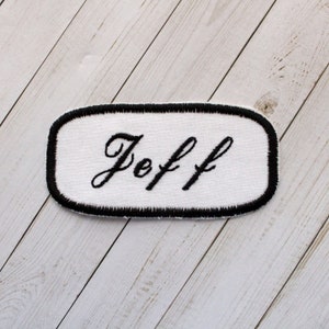 Rectangle Name Patch, Name Applique, Personalized Patch, Personalized ...