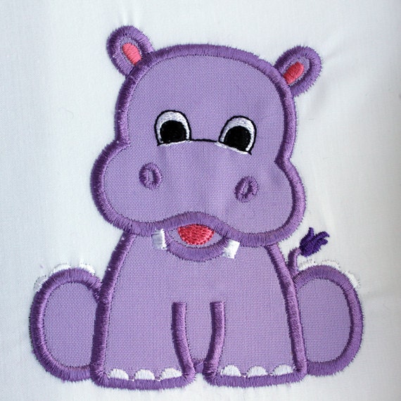 Hippo Patch Hippopotamus Applique Embroidered Elephant Iron | Etsy