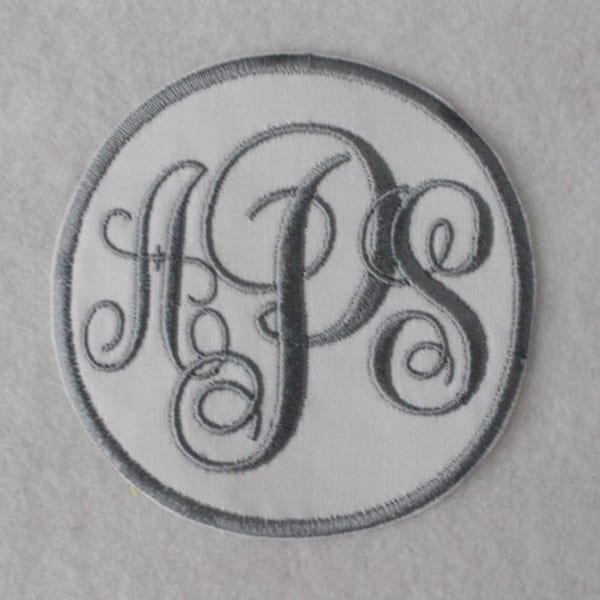 Monogram Patch - Etsy