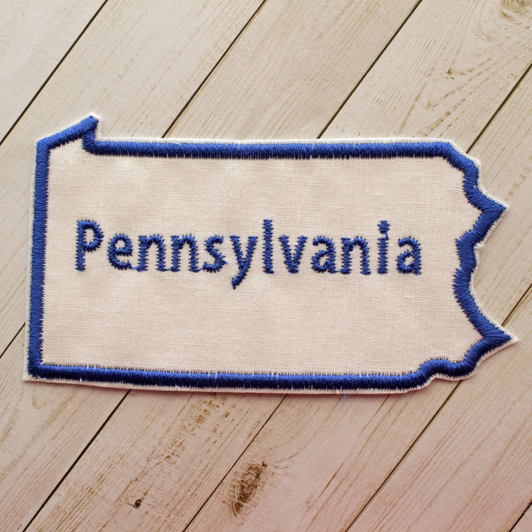 Pennsylvania State Patch, Pennsylvania Applique, Embroidered ...