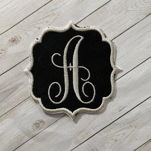 Initial Patch, Personalized Name Patch, Fabric Patch, Iron on Patch ...