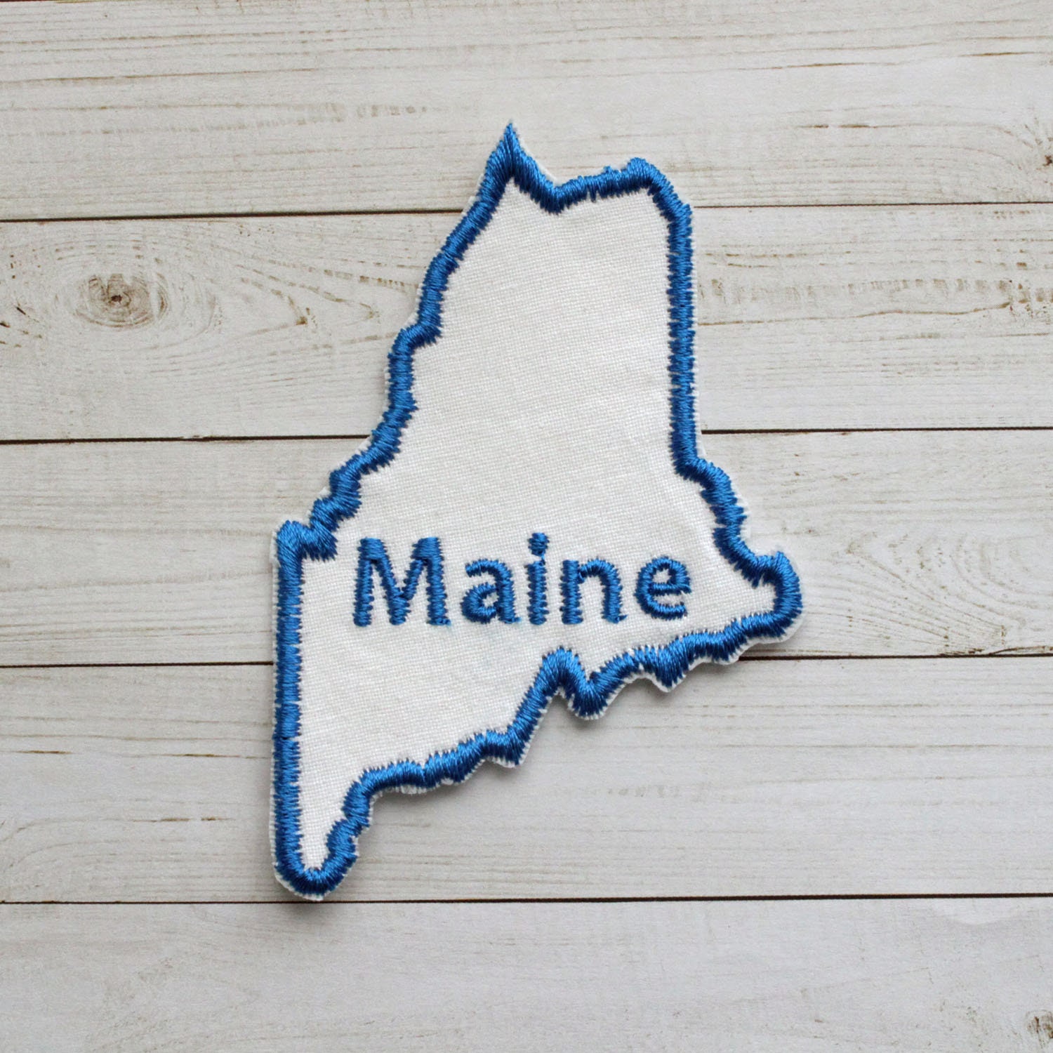 Maine State Patch Maine State Applique Embroidered Maine | Etsy