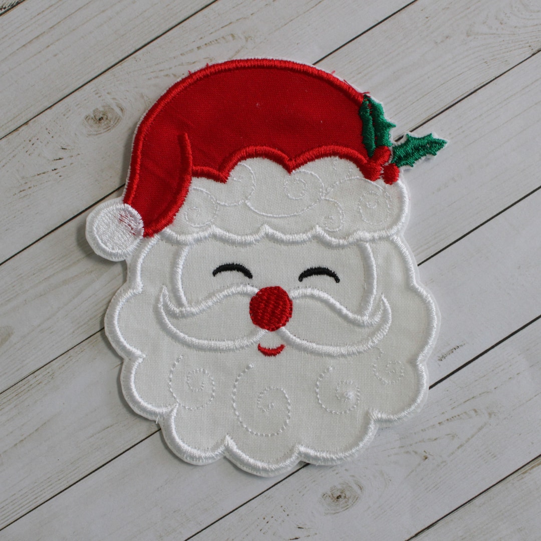 Christmas Santa Clause Embroidered Iron on Patch Applique - Etsy