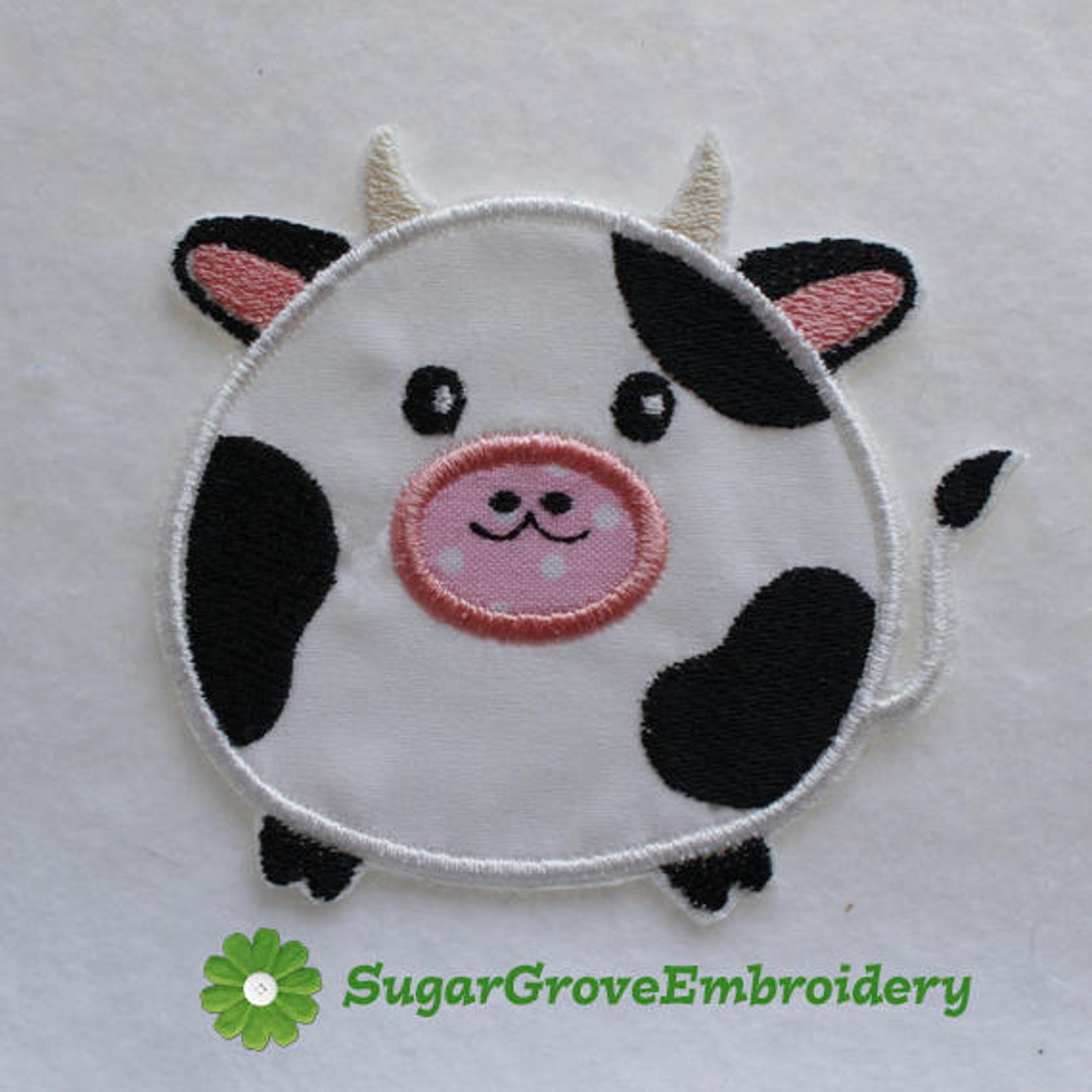 Cow Patch, Cow Applique, Iron on Patch, Little Cow Patch, Patches, Iron ...