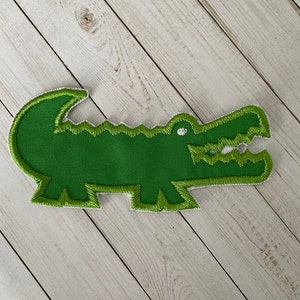 Alligator Patch Alligator Applique Embroidered Alligator - Etsy
