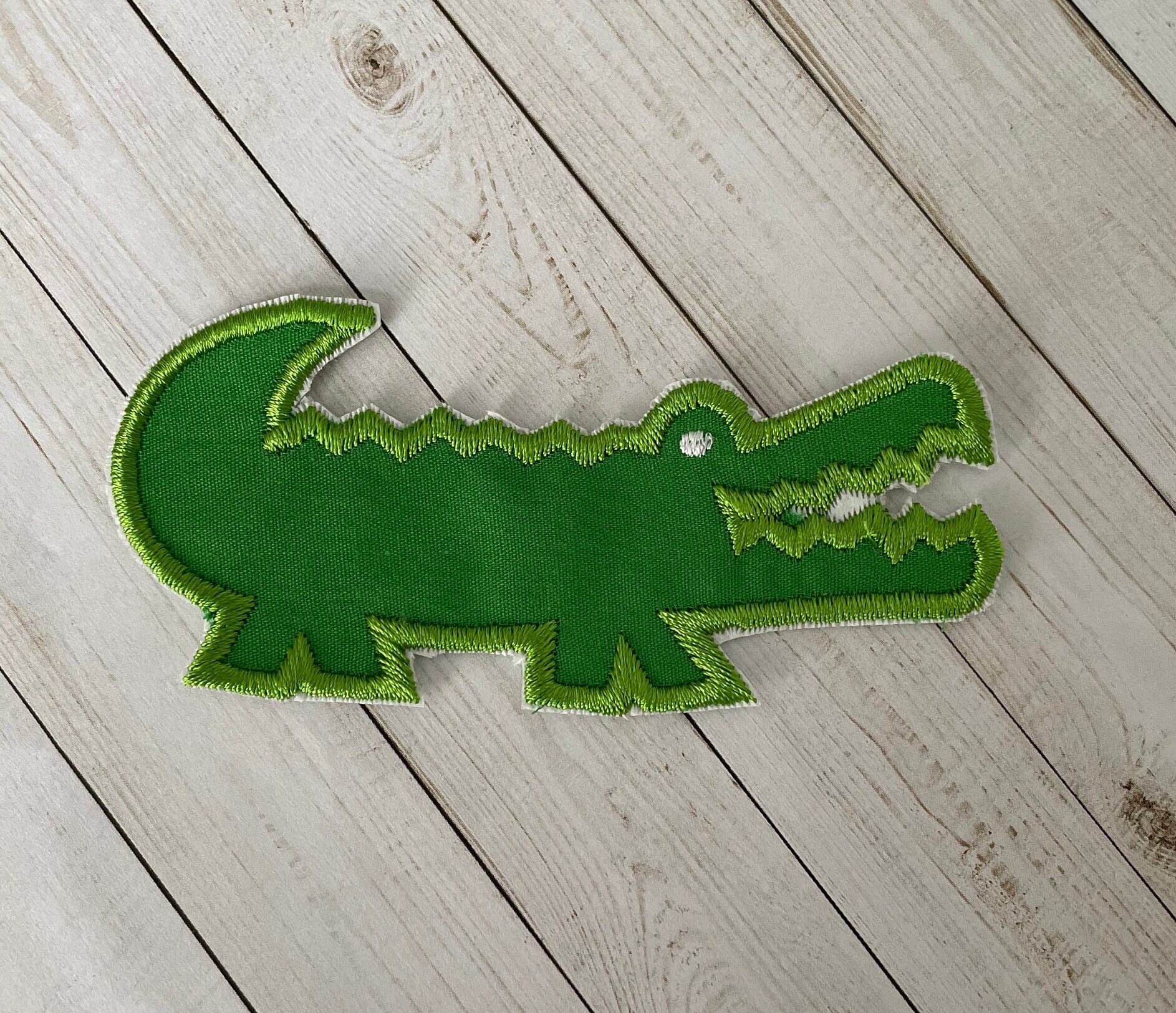 Alligator Patch Alligator Applique Embroidered Alligator - Etsy