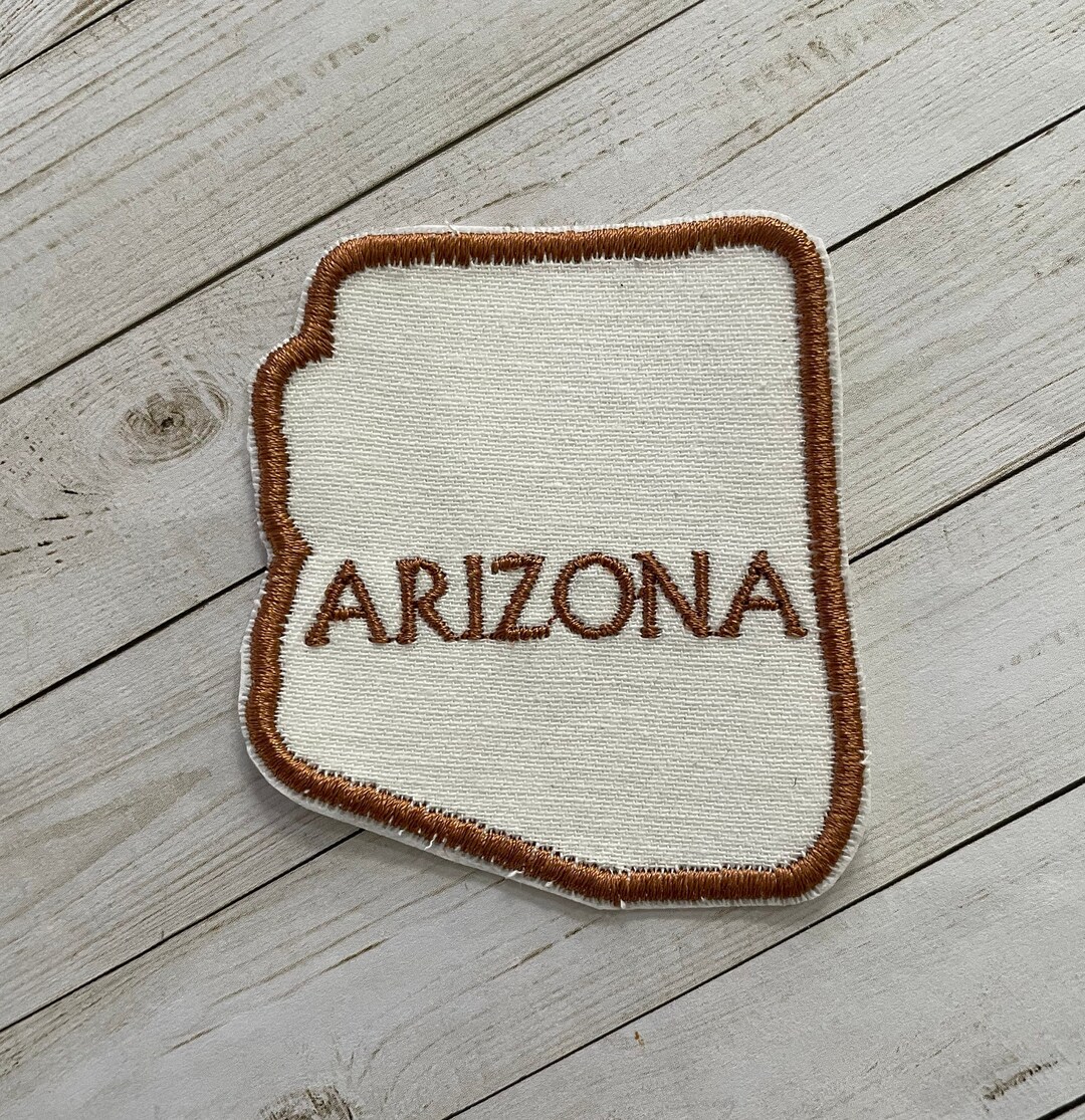 Arizona State Patch, Arizona State Applique, Embroidered Arizona, Iron ...