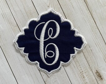 Embroidery Initial Patch - Etsy