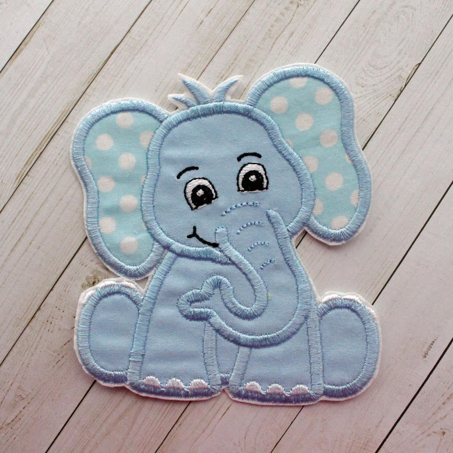 Baby Elephant Iron on Patch Pick A Color | Etsy