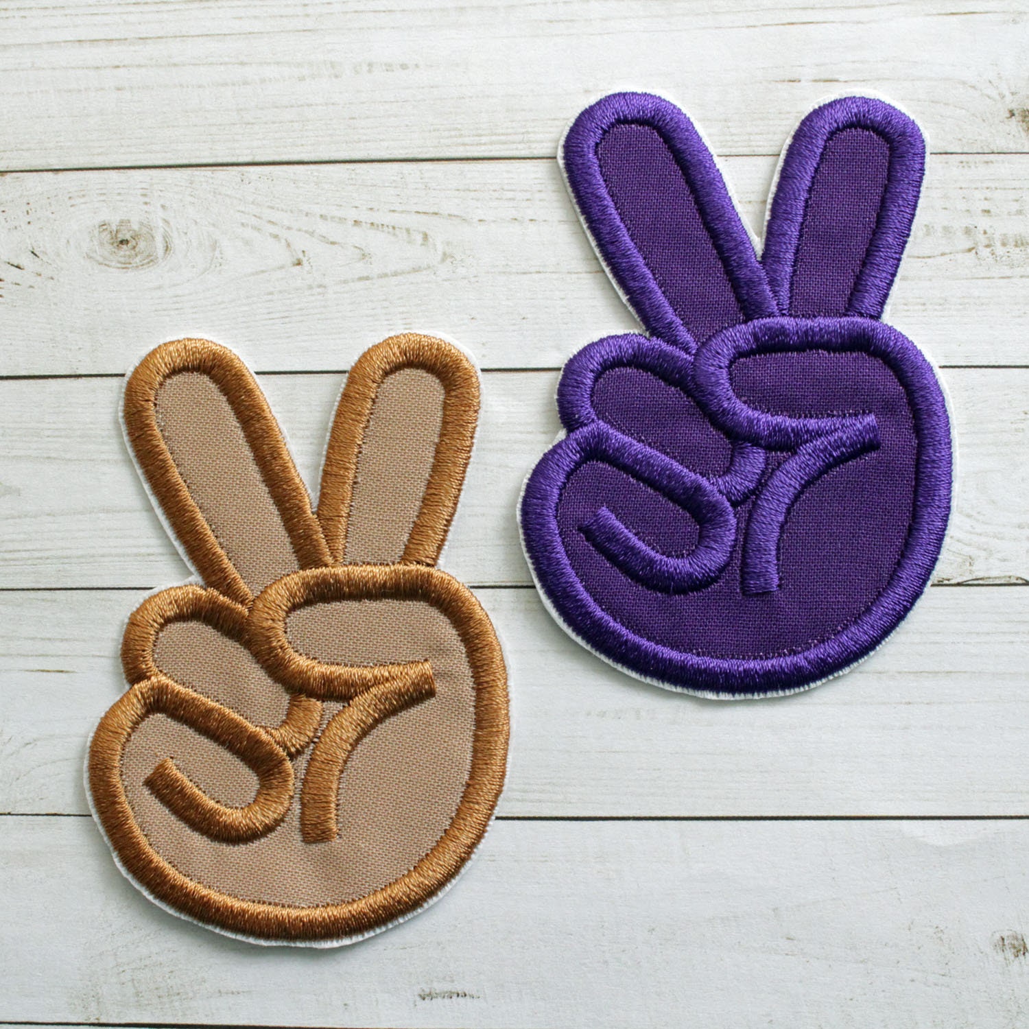 Peace Sign Patch Peace Sign Applique Embroidered Peace Sign | Etsy