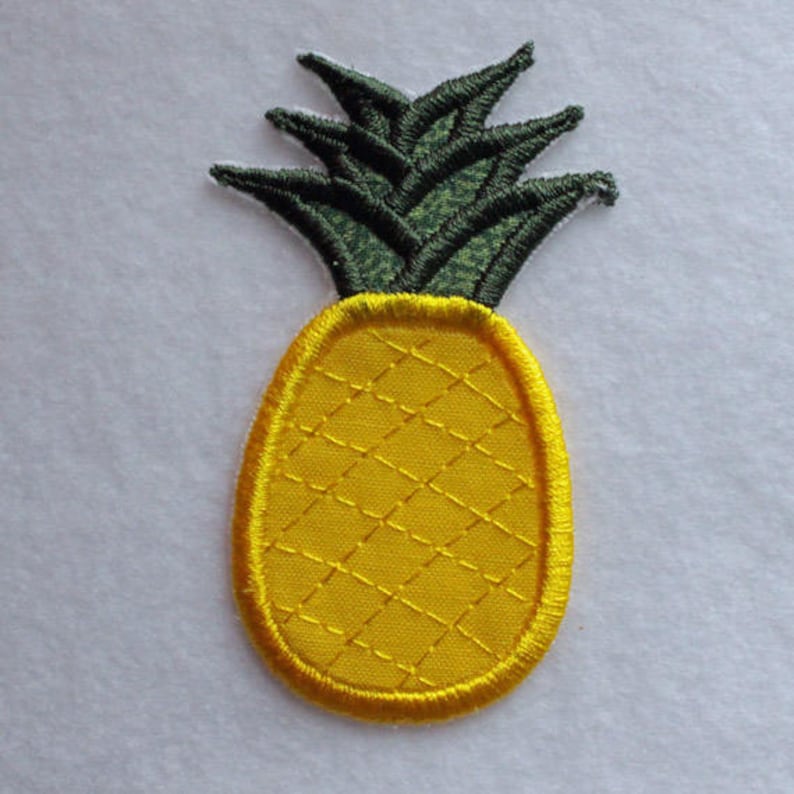 Pineapple Patch Pineapple Applique Embroidered Pineapple - Etsy