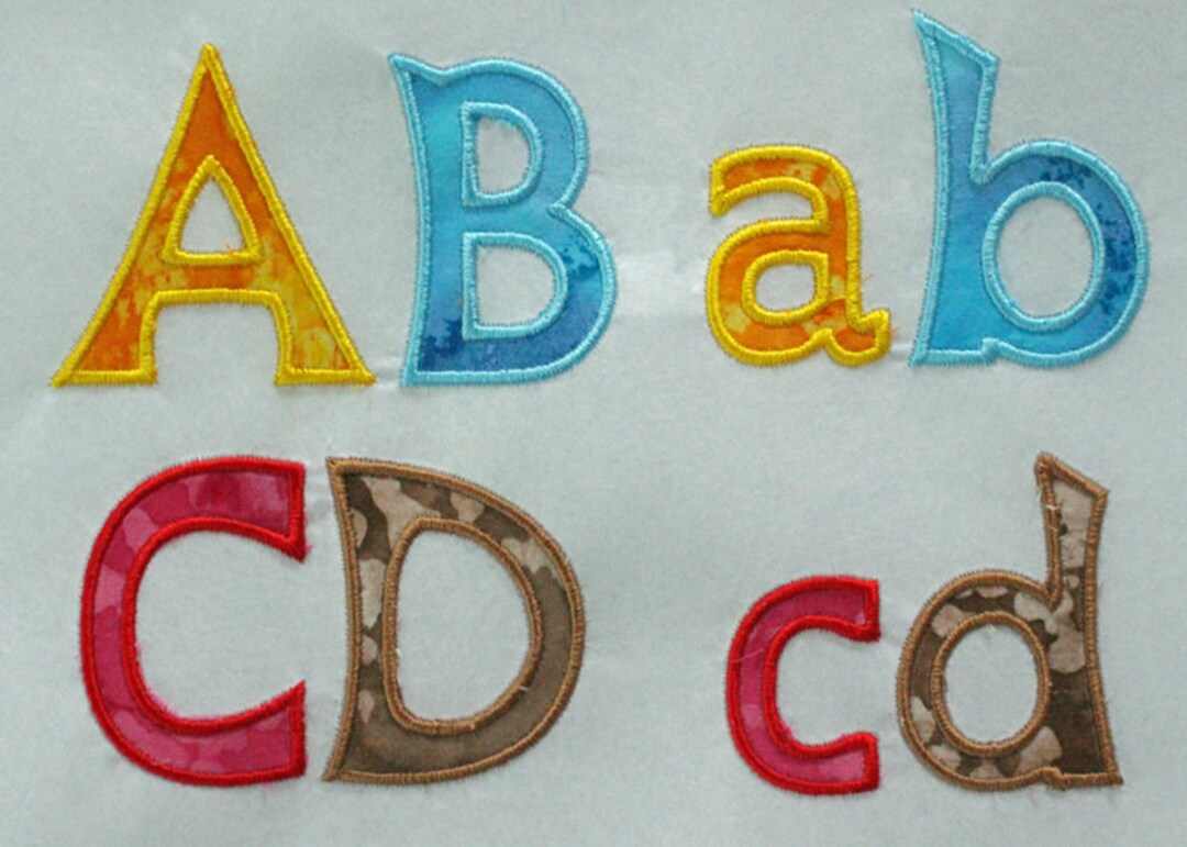 Letter Iron On, 2 Inch Mischievous Font, Alphabet Patch, Fabric ...