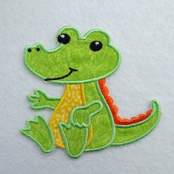Alligator Patch Alligator Applique Embroidered Alligator | Etsy