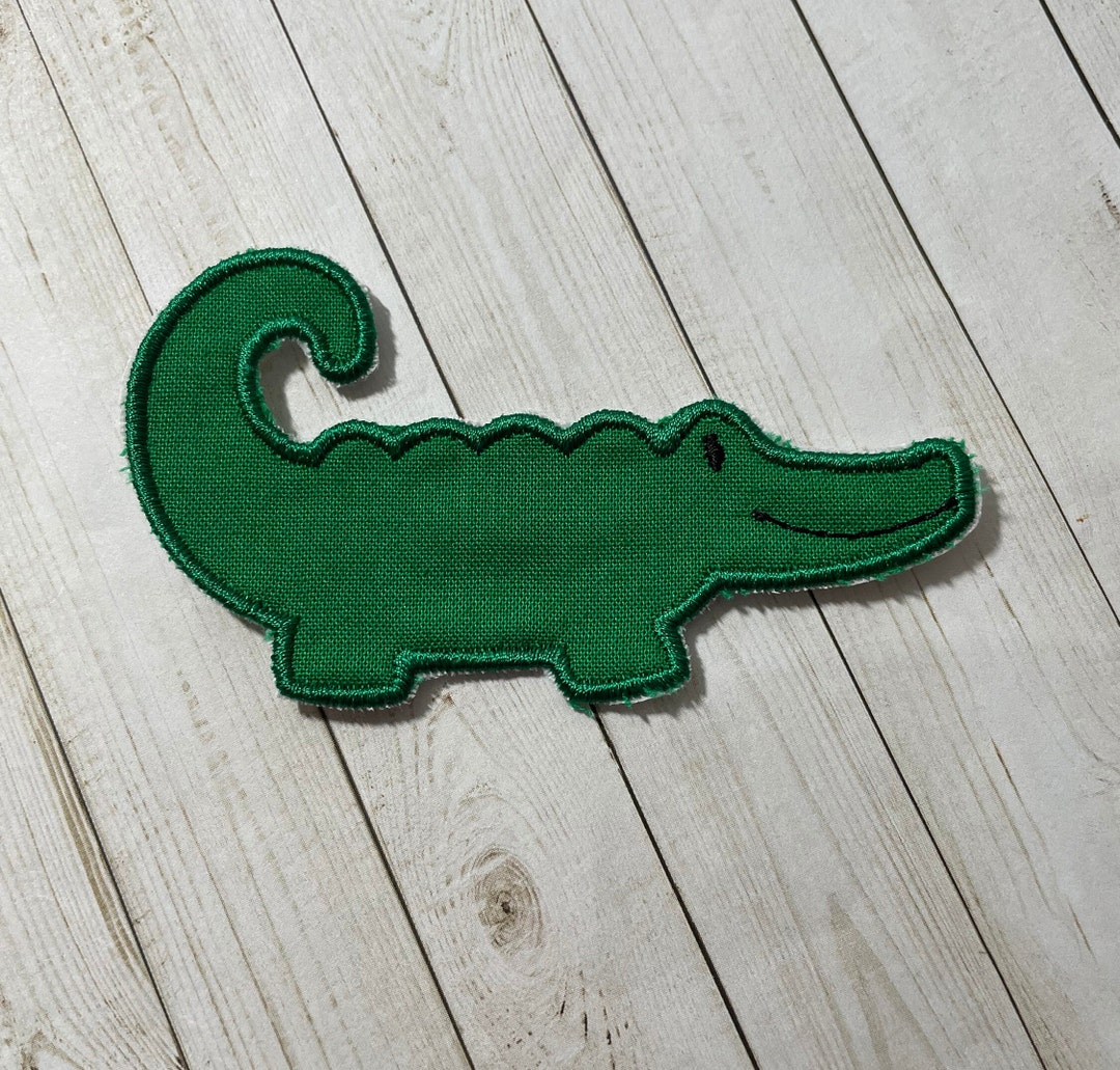 Alligator Patch, Alligator Applique, Embroidered Alligator, Iron on ...