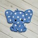 Little Baby Elephant Patch, Pink or Blue Elephant Applique, Embroidered ...