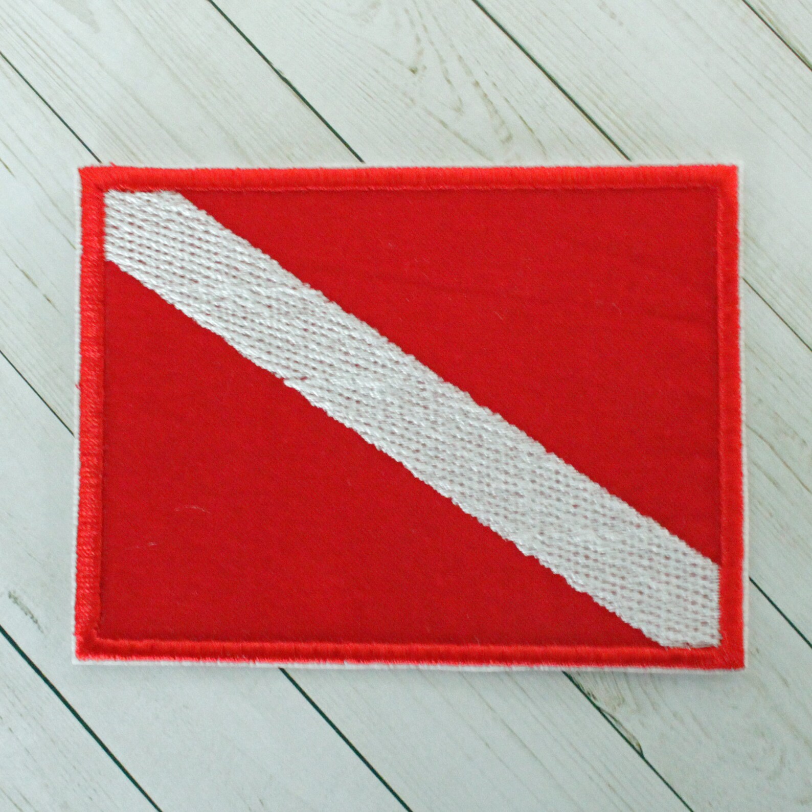 Scuba Diving Flag, Embroidered Patch, Iron on Patch, Divers Flag ...