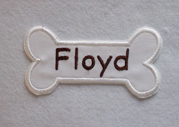 Embellishments Custom Dog Bone Patch Dog Name Patch Iron On Applique ...