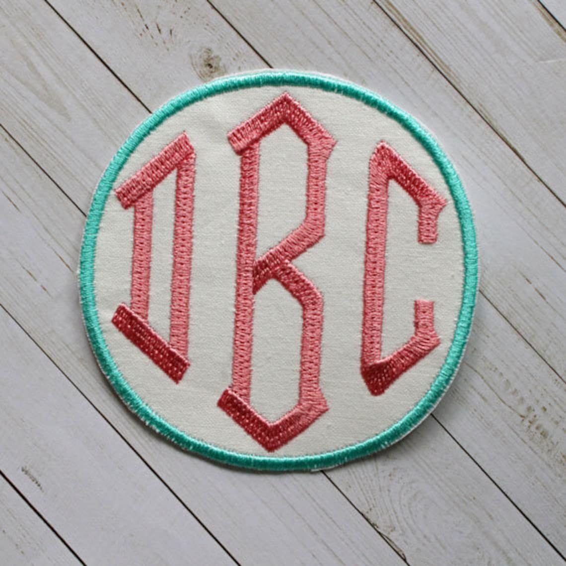 Monogram Patch Personalized Patch Applique Monogram Fabric - Etsy