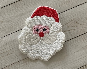 Custom Santa Embroidered Patch Santa Clause Patch Santa Embroidery ...