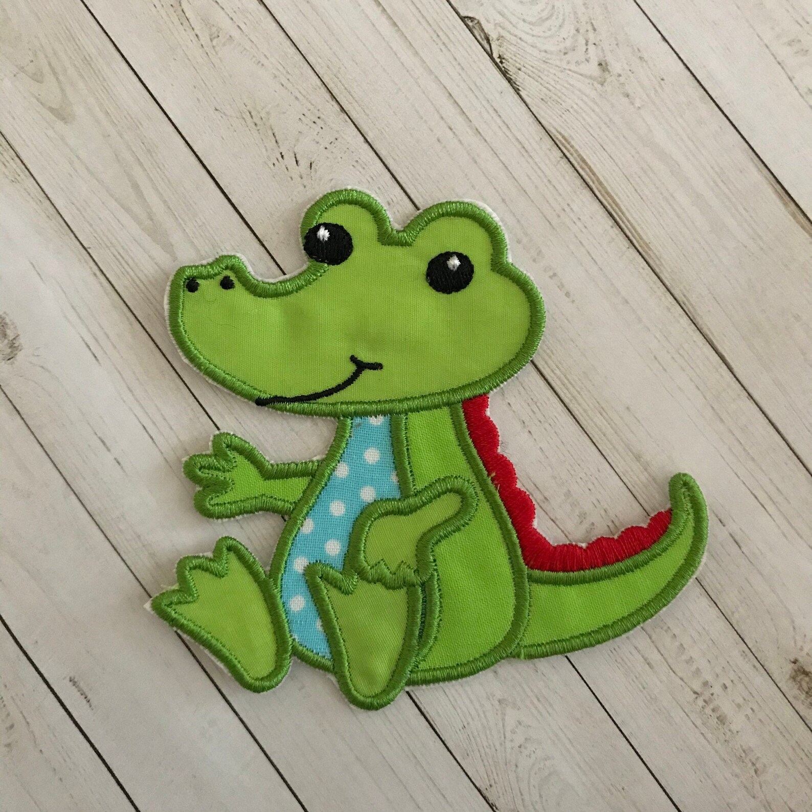 Alligator Patch Alligator Applique Embroidered Alligator - Etsy