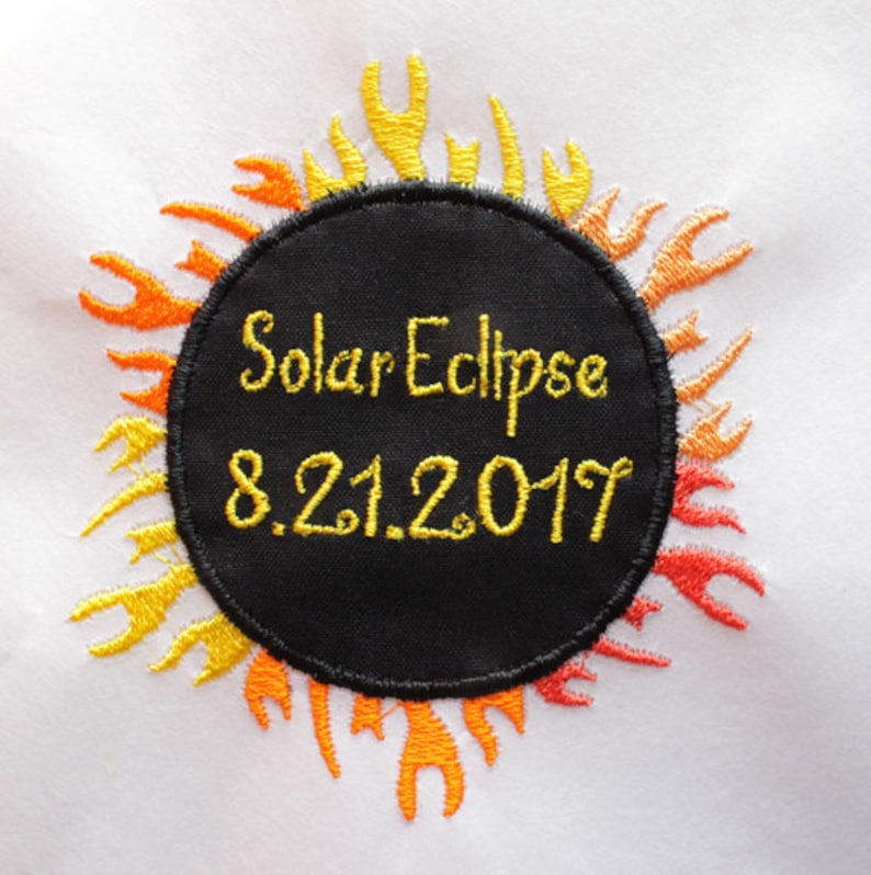 Solar Eclipse 2024 Patches - Bamby Carline Solar Eclipse 2024 Patches - Bamby Carline