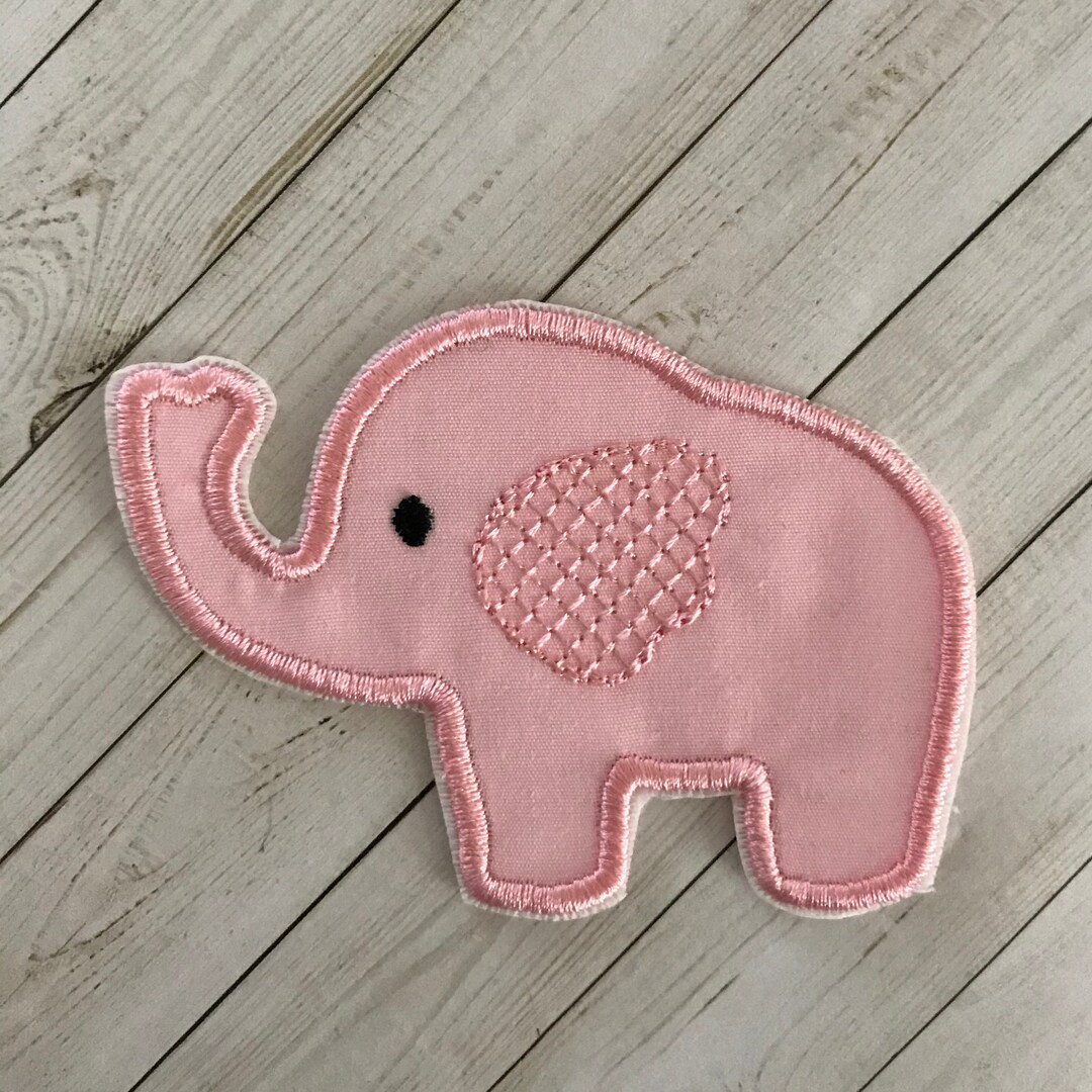 Elephant Patch, Elephant Applique, Embroidered Elephant, Iron on Patch ...