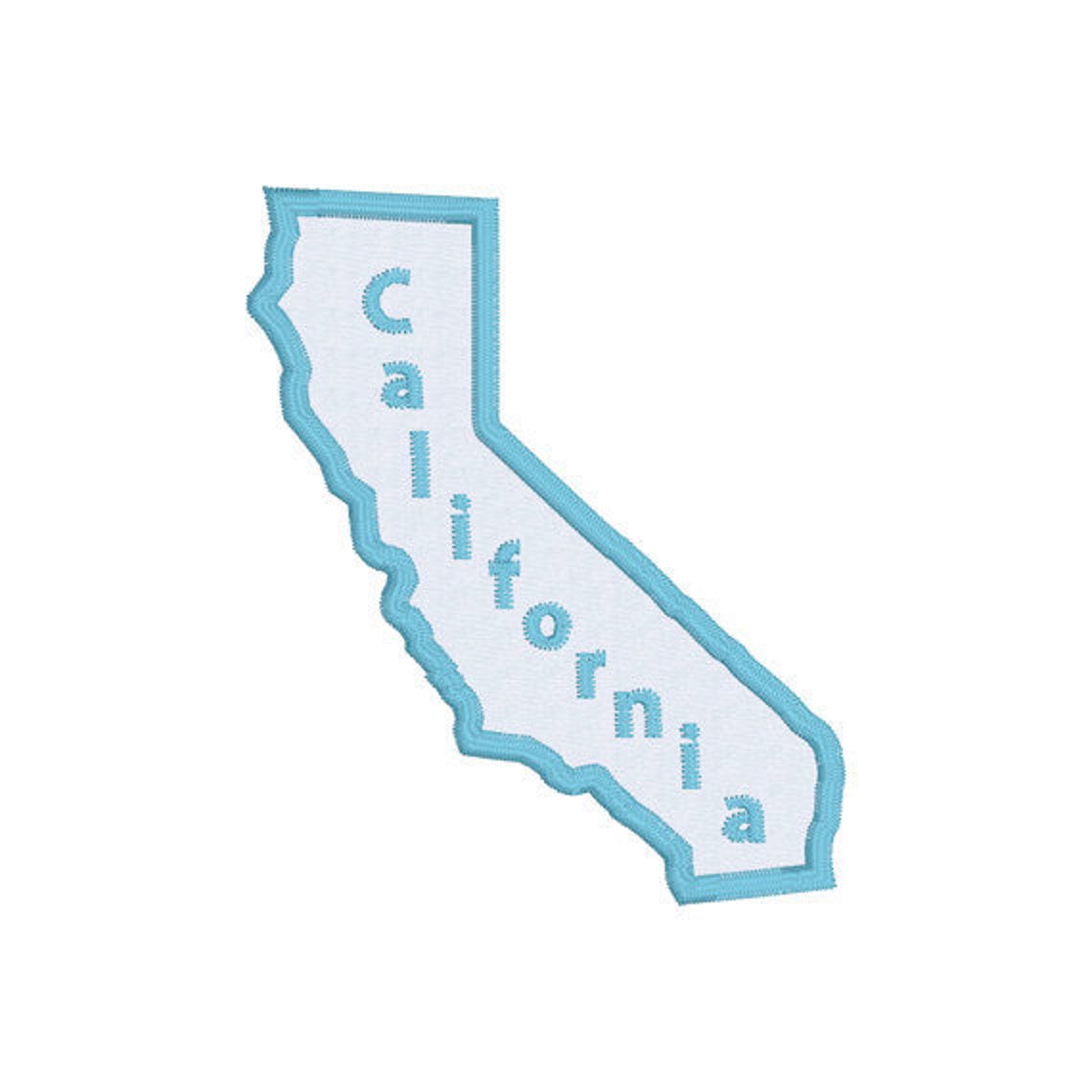 California State Patch California State Applique Embroidered - Etsy