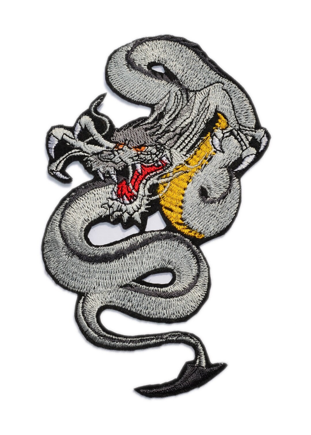 Embroidered Dragon Patch, Dragon Patch, Iron on Patch, Embroidered ...
