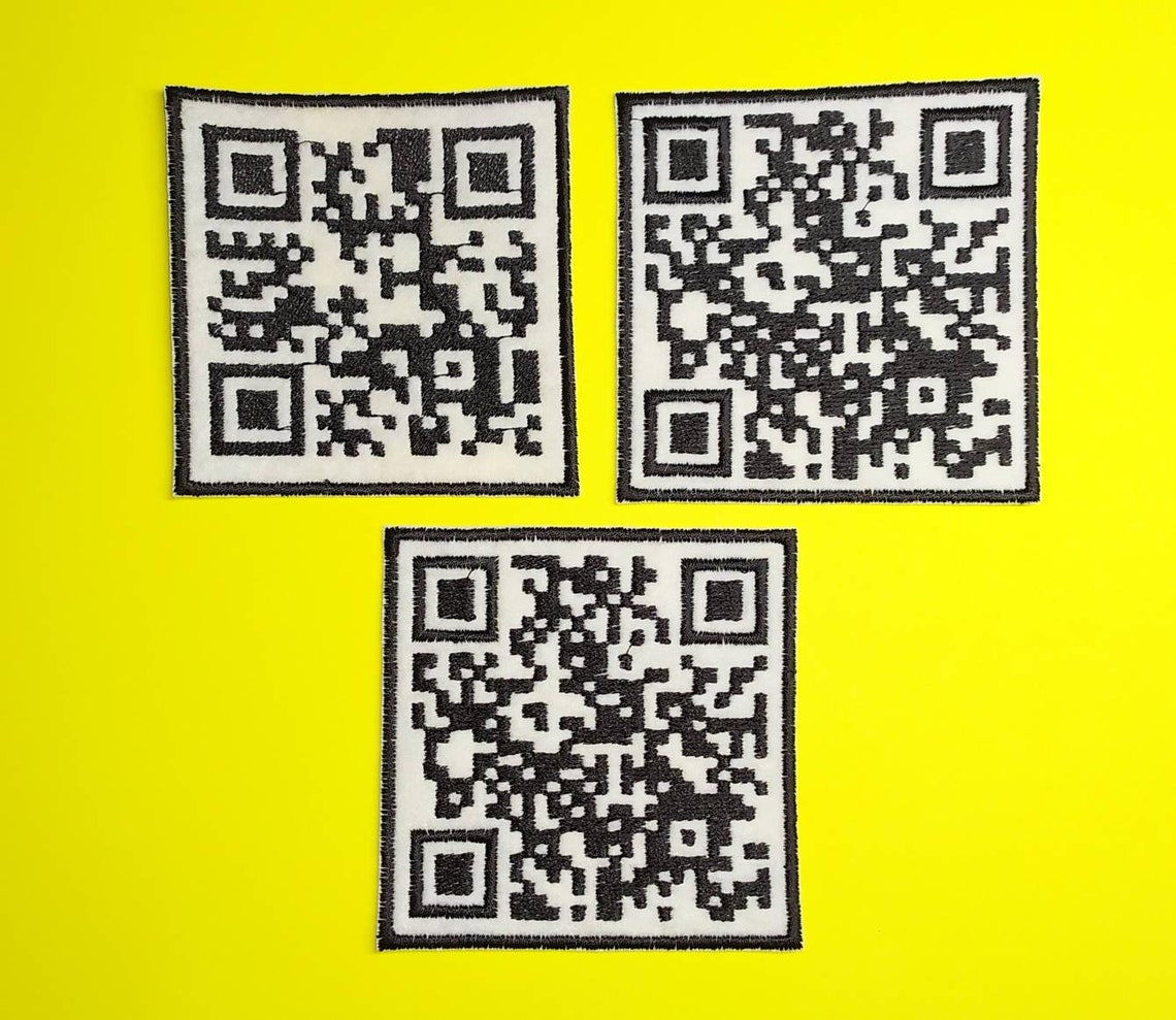 Personalized Custom Embroidered QR Code Patch Your own | Etsy