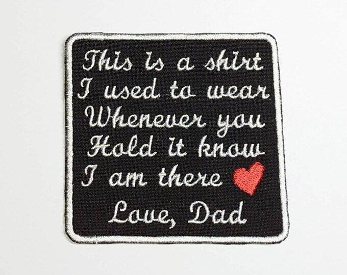 Embroidered Memory Patch Personalized Iron on Memory Patch | Etsy