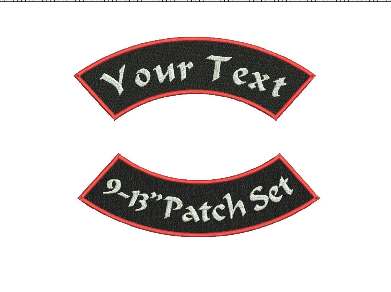 2 Pcs Custom Back Patches Set Motorcycle Embroidered Patches - Etsy