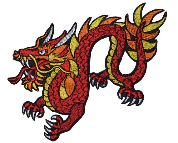 Big Embroidered Dragon Patch Dragon Patches Iron on Patch - Etsy