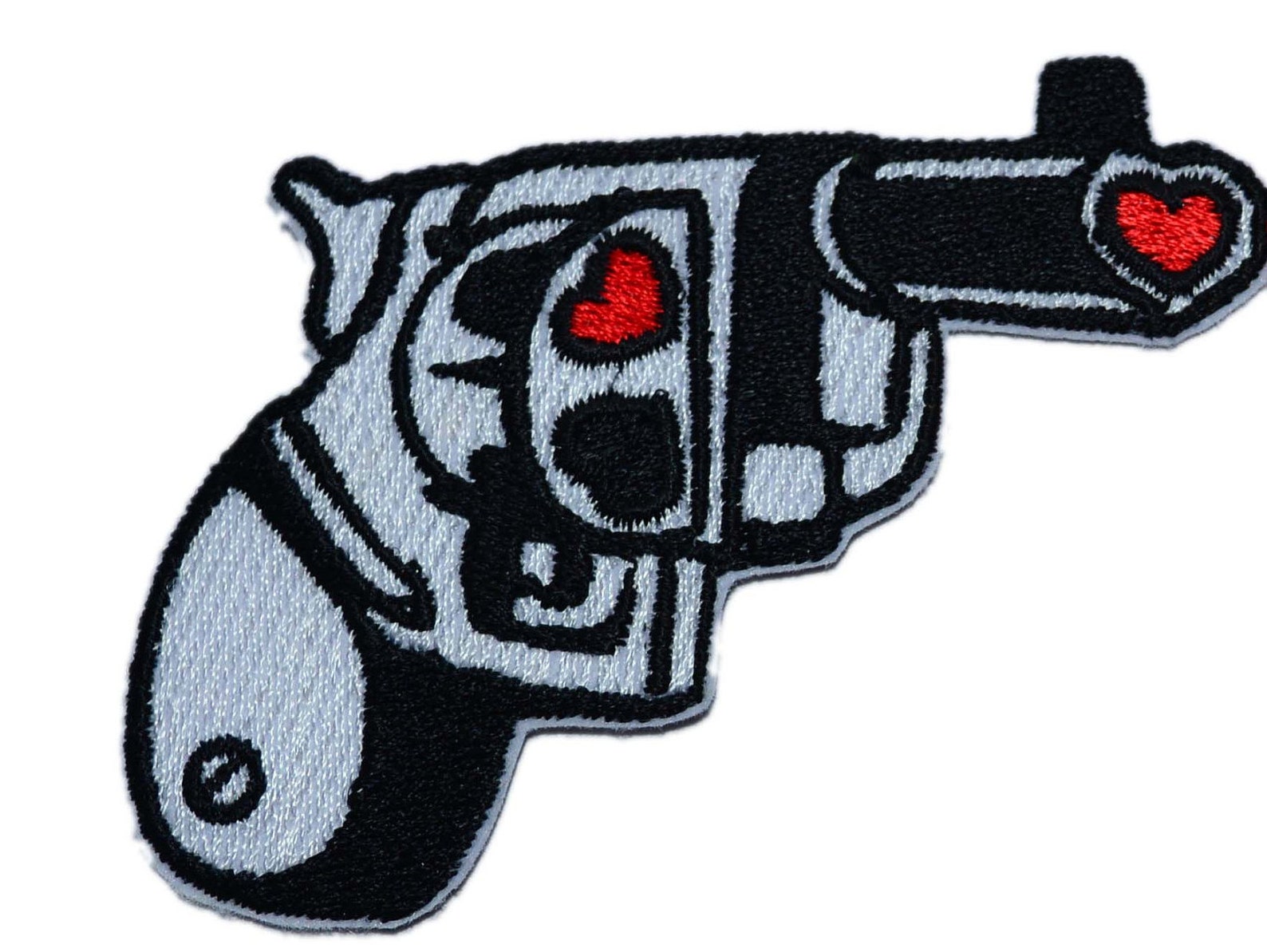 Big Embroidered Gun Patch Love Gun Patch Iron on Patch - Etsy