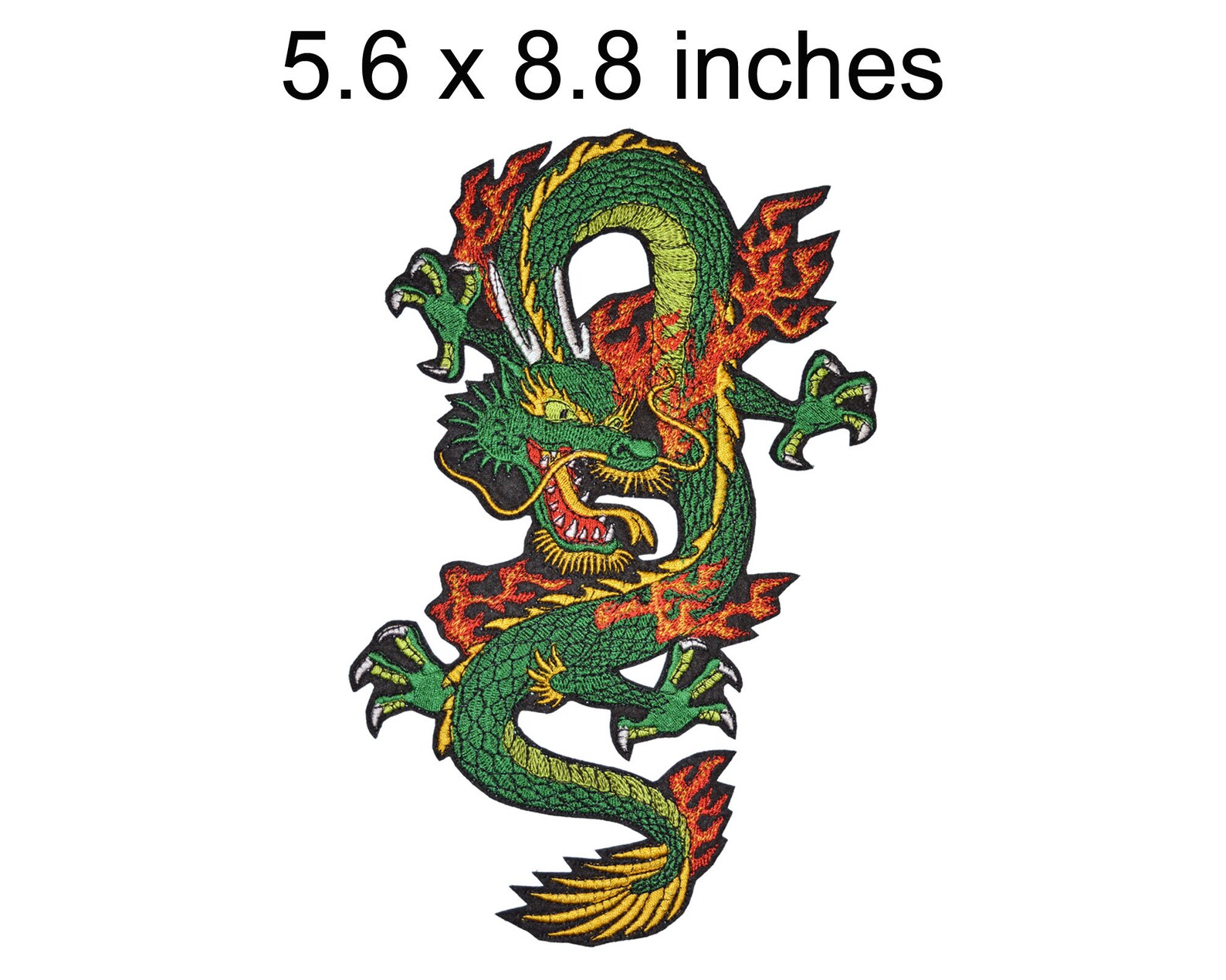 Embroidered Dragon Patch Green Dragon Patches Iron on Patch - Etsy