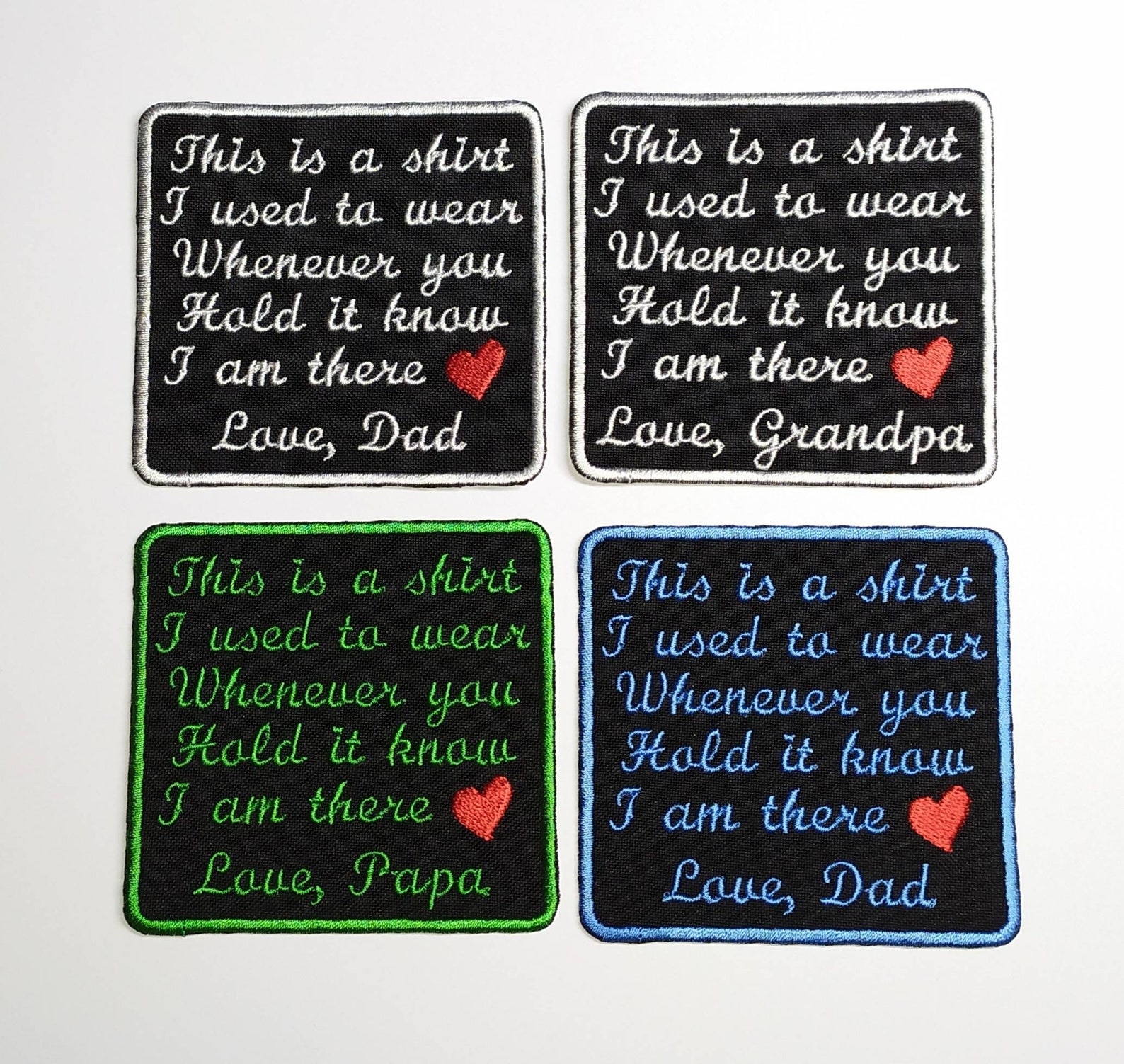 Embroidered Memory Patch Personalized Iron on Memory Patch - Etsy