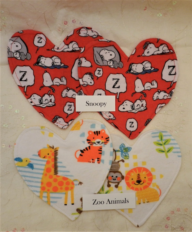 Newborn NICU Bonding Heart, Mother's Scent set of 2 Flannel Hearts ...